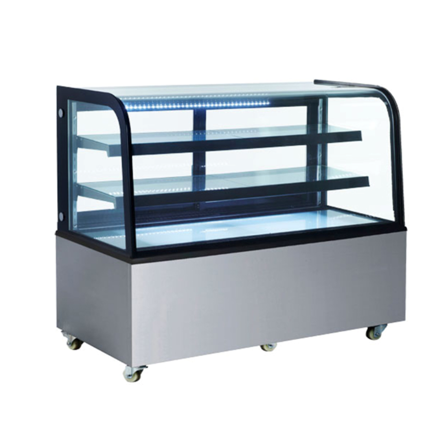 Nella 60" Refrigerated Floor Display Case with Curved Glass – Nella Cutlery