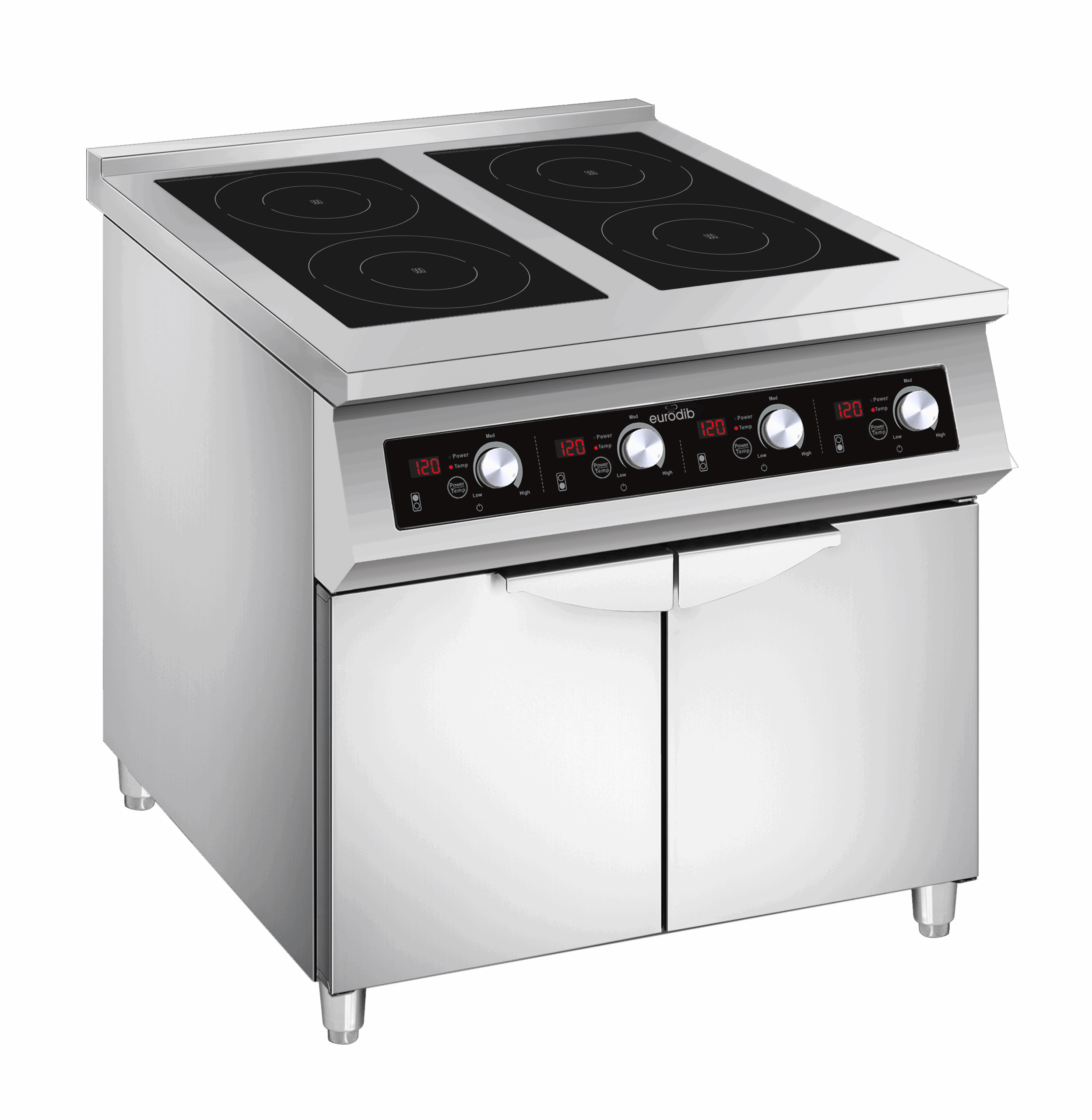 Eurodib 31.5" 4 Burner Induction Range Floor Style, 208 Volts – Nella ...