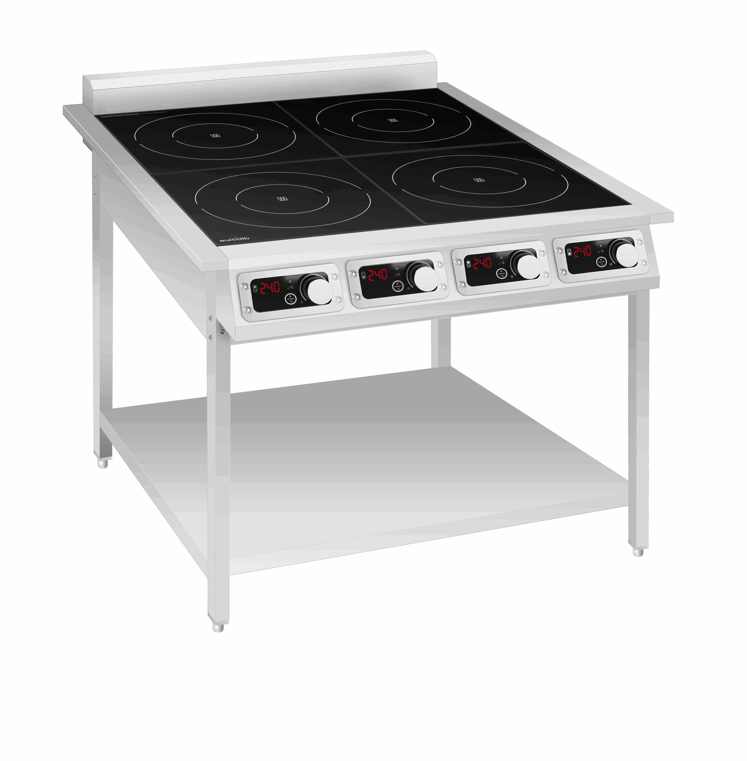 Eurodib 31.2" 6 Burner Induction Range Floor Style, 240 Volts – Nella ...