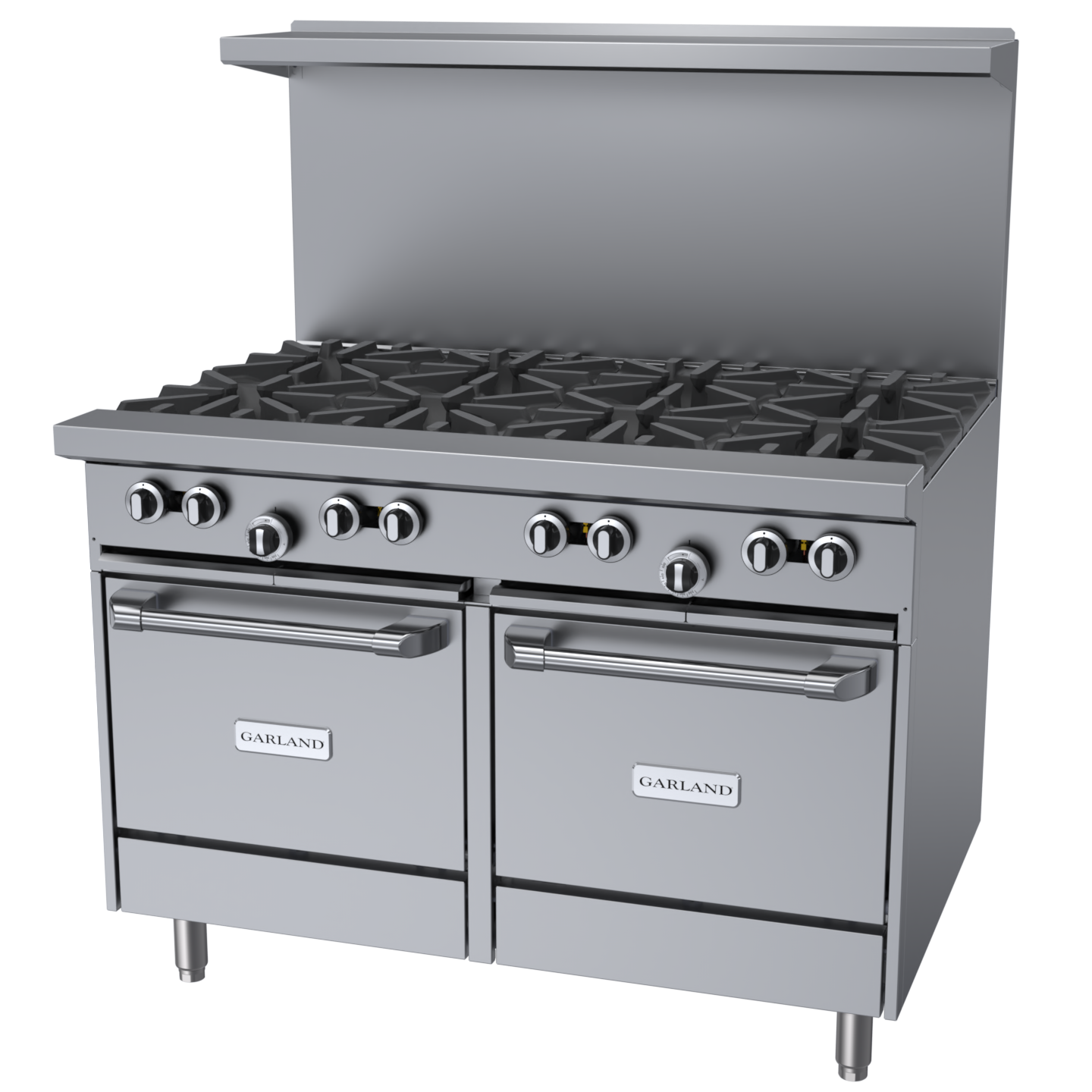 Garland G48-8LL G Starfire 48" Range with 8 Burners & 2 Space Saver ...