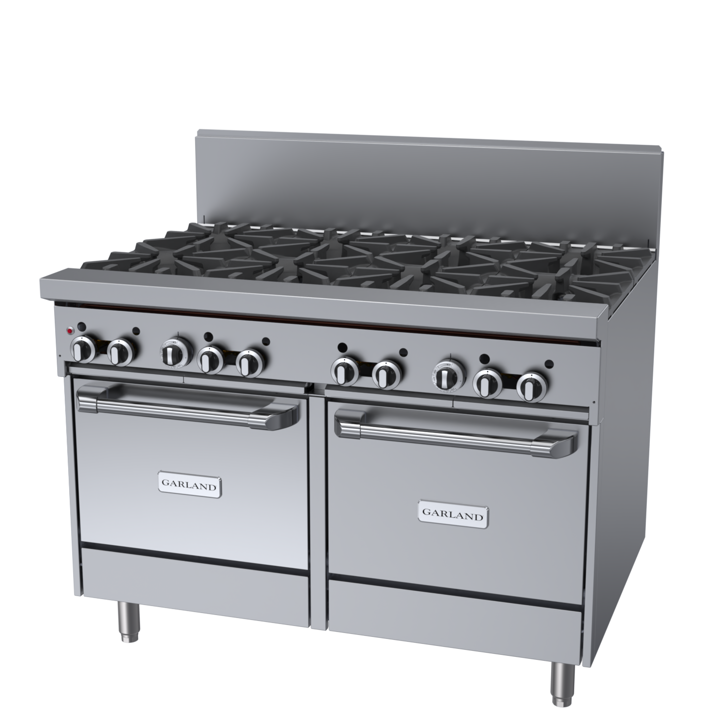 Garland GFE48-8LL G Starfire 48" Range with 8 Burners & 2 Space Saver ...