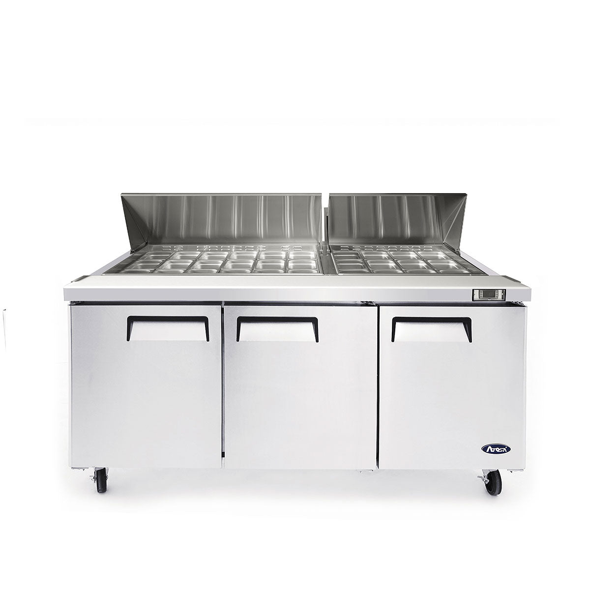 Atosa MSF8308GR 72" Sandwich / Salad 30 Pan Refrigerated Prep Table wi ...
