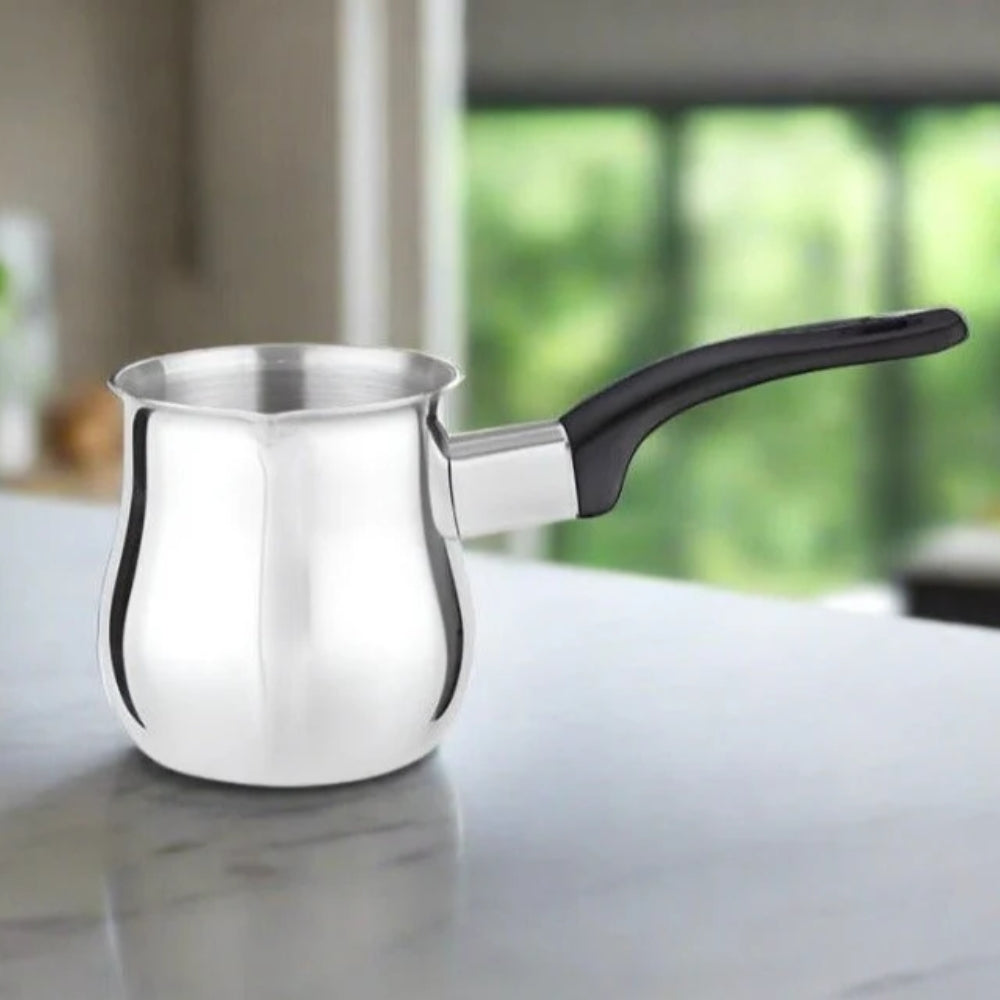 Cuisinox 13 Oz Stainless Steel Turkish Pot with Extended Lip – Nella ...