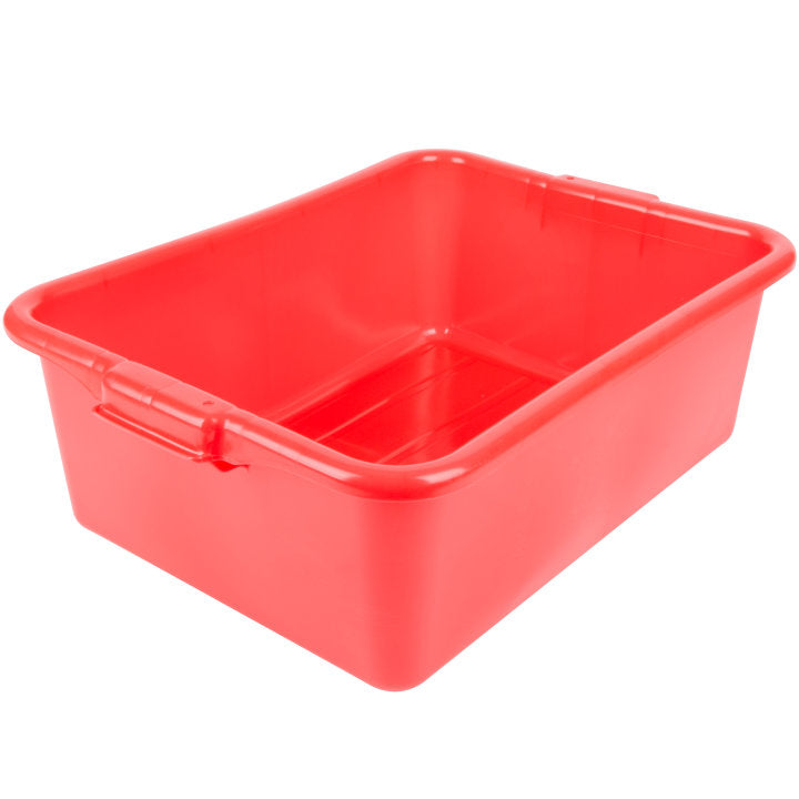 Vollrath 1527-C02 Red Bus Bin, 7" Deep | Nella Cutlery