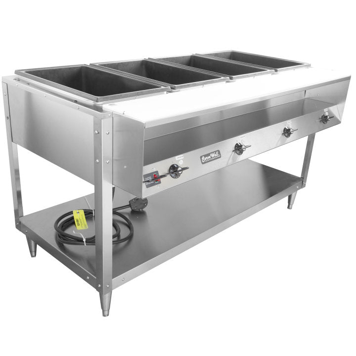 Vollrath 38104 ServeWell 60.7" Hot Food Table with 4 Wells & Cutting ...