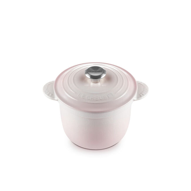 Le Creuset 2 Litre Enamelled Cast Iron Rice Pot, Shell Pink – Nella Cutlery