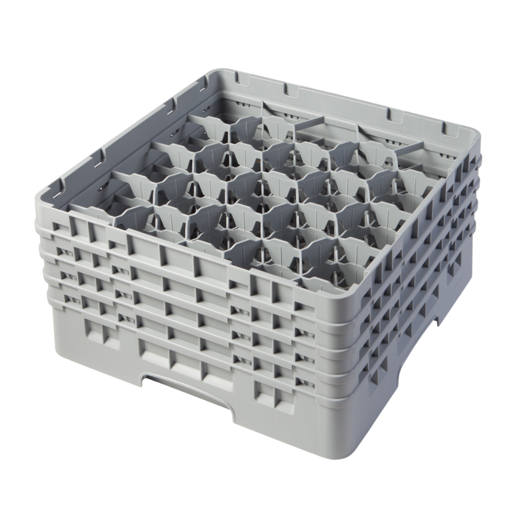 Cambro 20S800151 Glass Rack with 20 Compartments & 4 Extenders – Nella ...