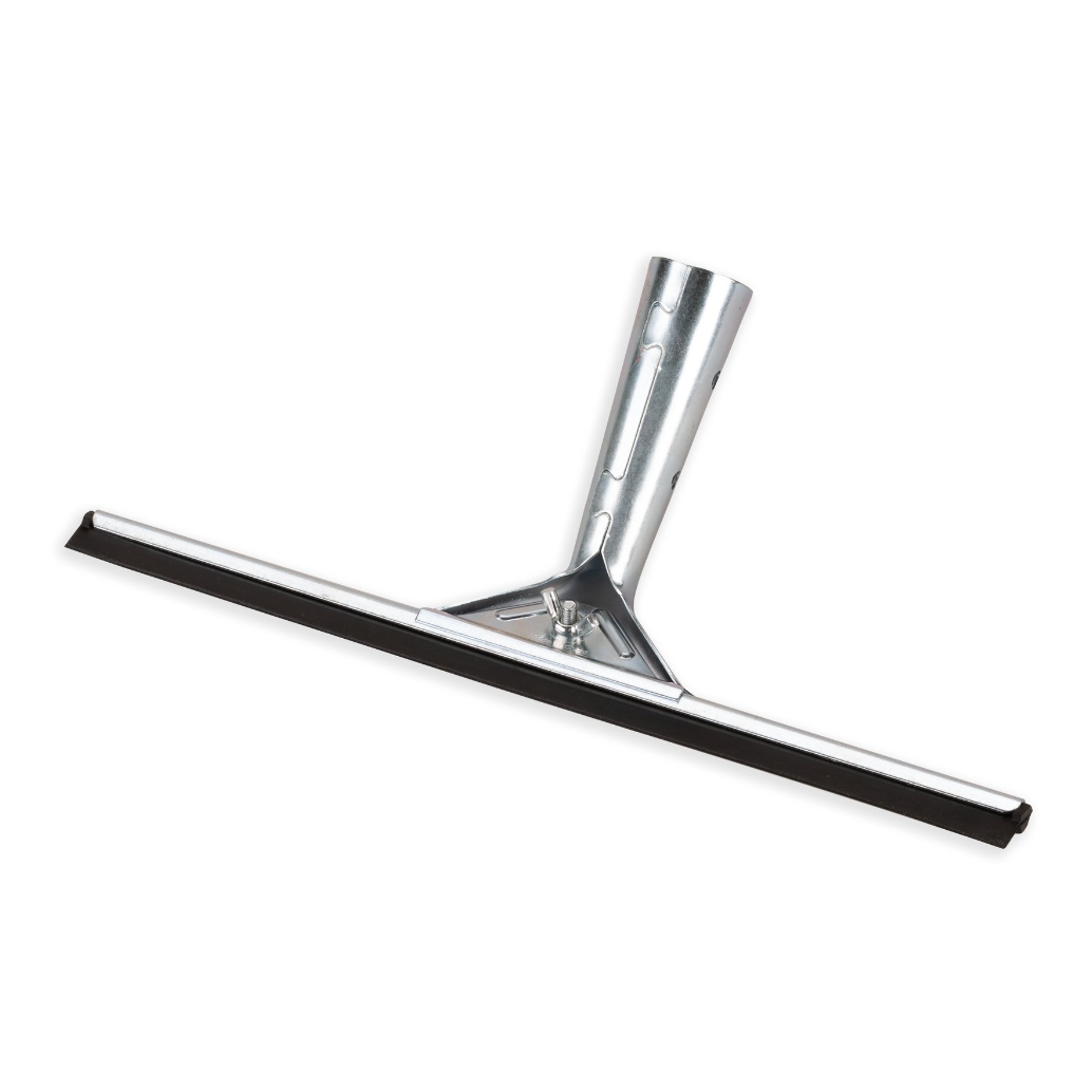 Carlisle 12" Handheld Window Squeegee with Rubber Blade and Stainless ...