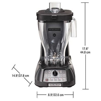 Hamilton Beach HBF1100S Expeditor 1 Gallon Stainless Steel Food Blender ...