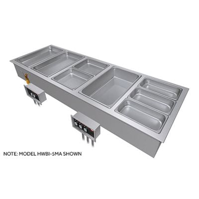 Hatco HWBI-2MA 29.5" 2 Pan Drop-In Hot Food Well with 1" Manifold Drain ...