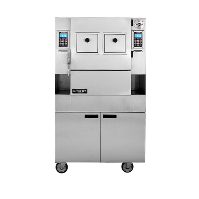 AutoFry MTI-40E 36" Electric Enclosed Ventless Floor Fryer | Nella Cutlery