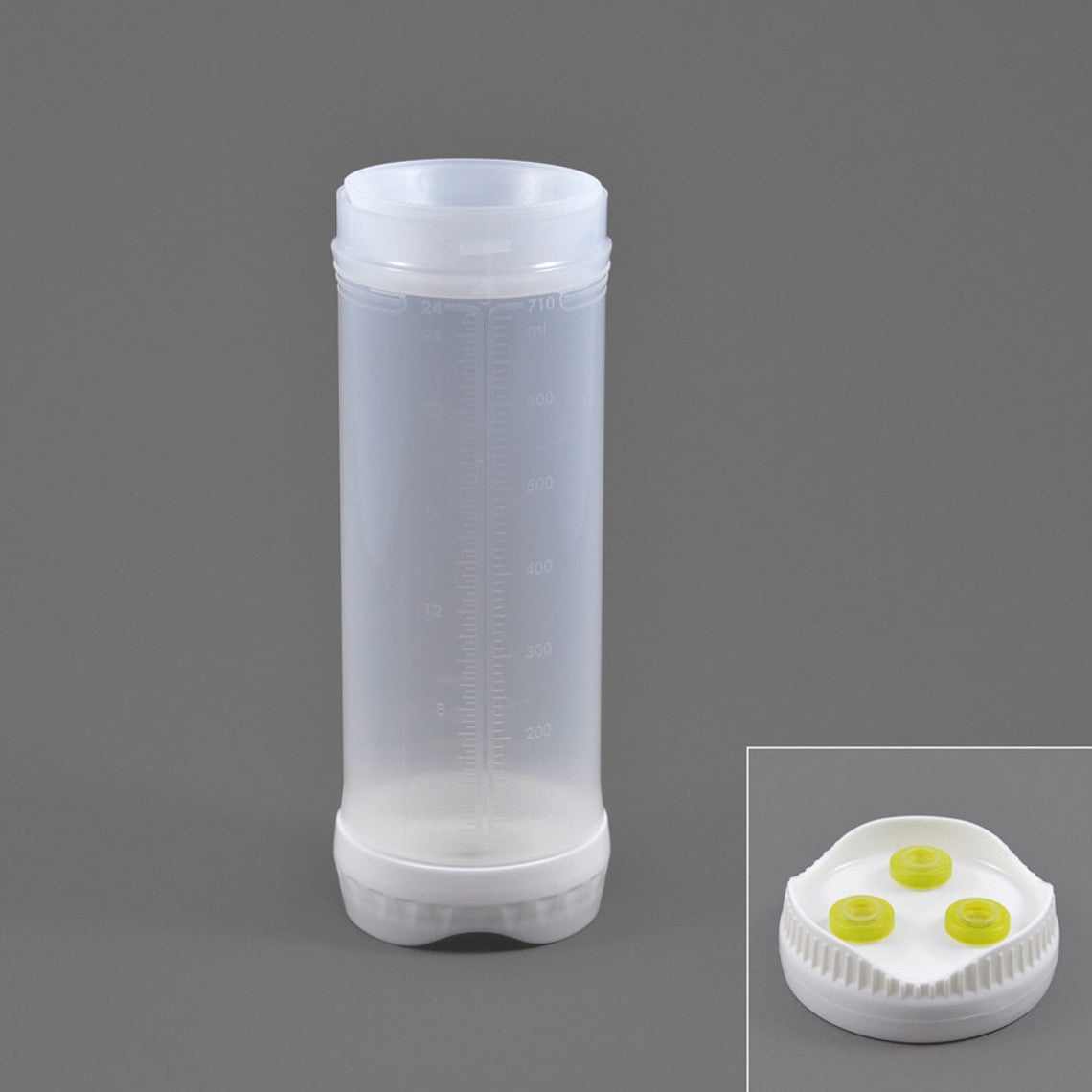 Fifo Portion Pal 24 Oz Squeeze Bottle with 3-Valve Cap, Yellow, 6 /Pac ...