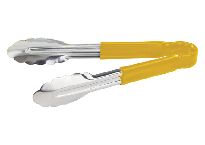 Winco UT-9HP-Y 9" Utility Tongs for Cold Food, Yellow Handle – Nella ...